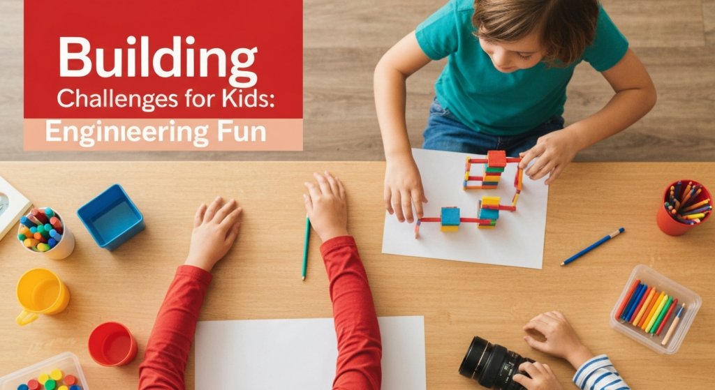 Building Challenges for Kids: Engineering Fun - tinyhandscreate.com